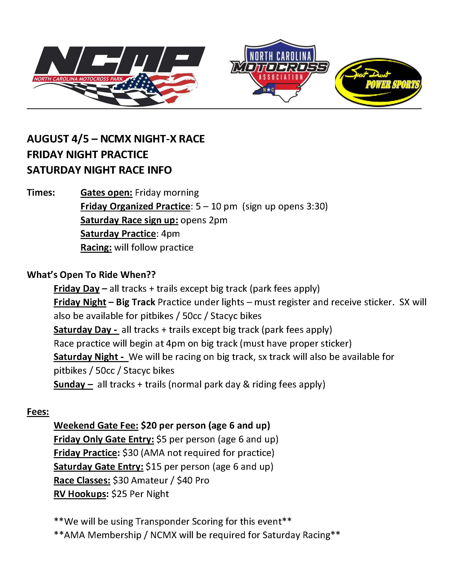 North Carolina Motorsports Park – Dirt Bike MX & Trail Riding in ...